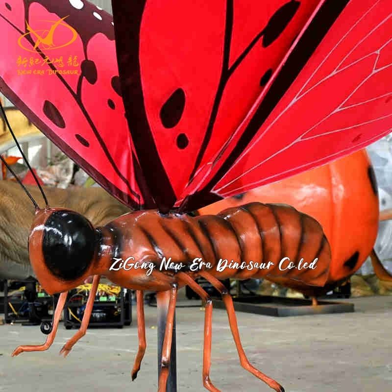 Steel Frame Realistic Animatronic Insect Butterfly Simulation Model For ...