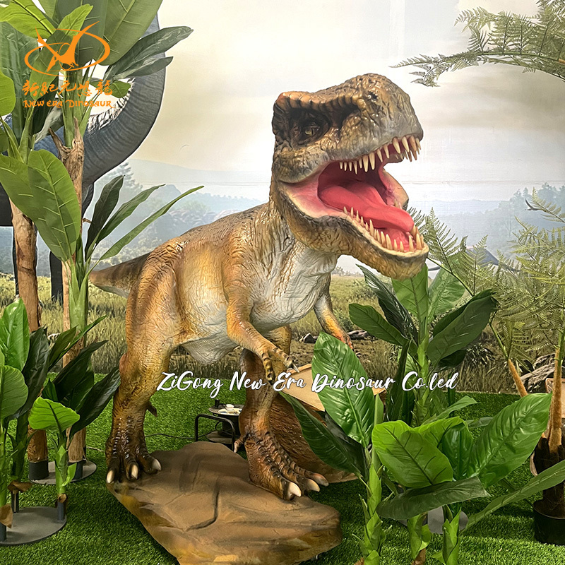 Realistic Animatronic T-Rex Dinosaur Model for Theme Parks
